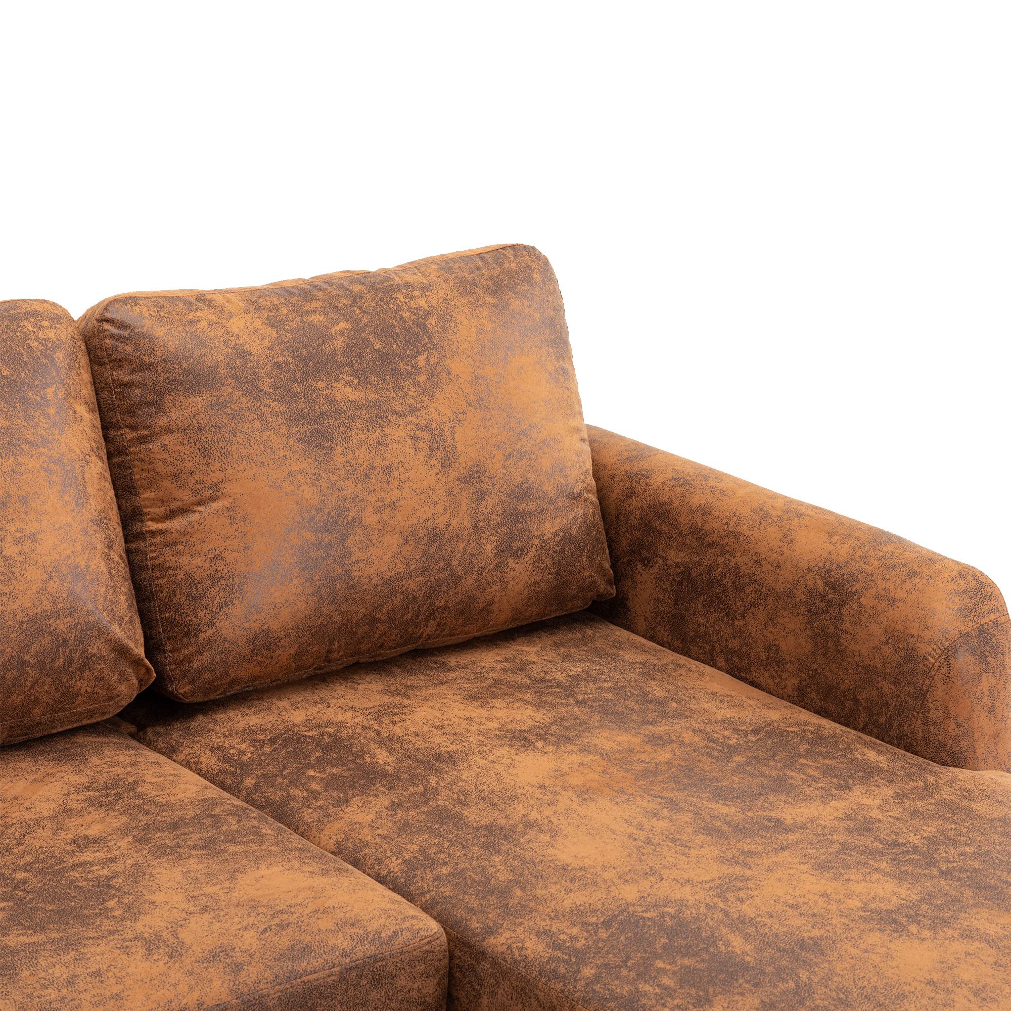 HomSof Sectional Reversible Chaise Longue, Modern L-Shaped Couch with Pull Storage, Coffee Sofa Bed