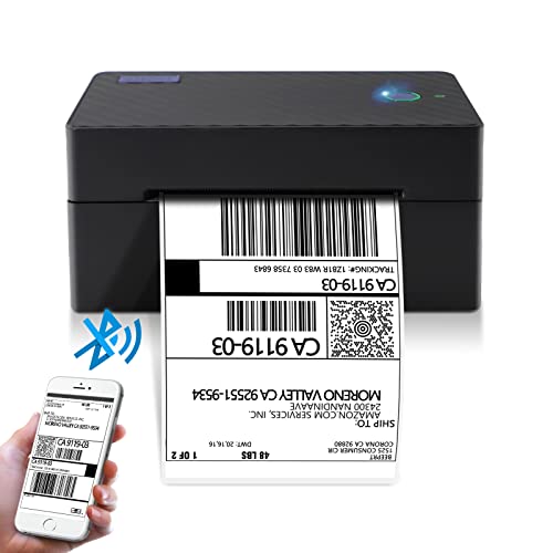 beeprt Bluetooth Shipping Label Printer - Wireless Thermal Label Printer for Shipping Package Small Business, 4x6 Label Printer Compatible with Shopify Ebey Amazon Etsy FedEx UPS USPS