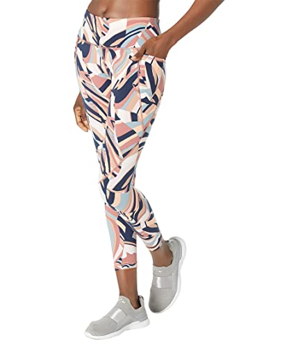 Sweaty Betty Women's Power 7/8 Workout Leggings, Pink Marble Refract Print, Small