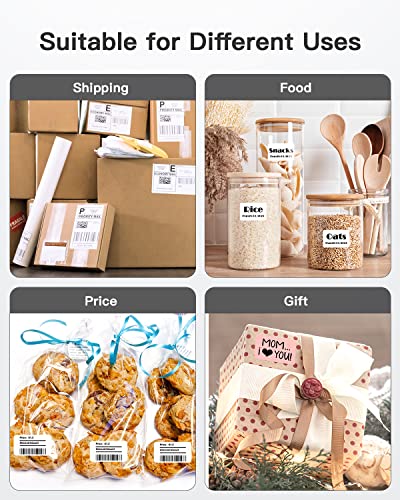Nelko Bluetooth Thermal Shipping Label Printer, Wireless 4x6 Shipping Label Printer for Small Business, Support Android, iPhone and Windows, Widely Used for Amazon, Ebay, Shopify, Etsy, USPS