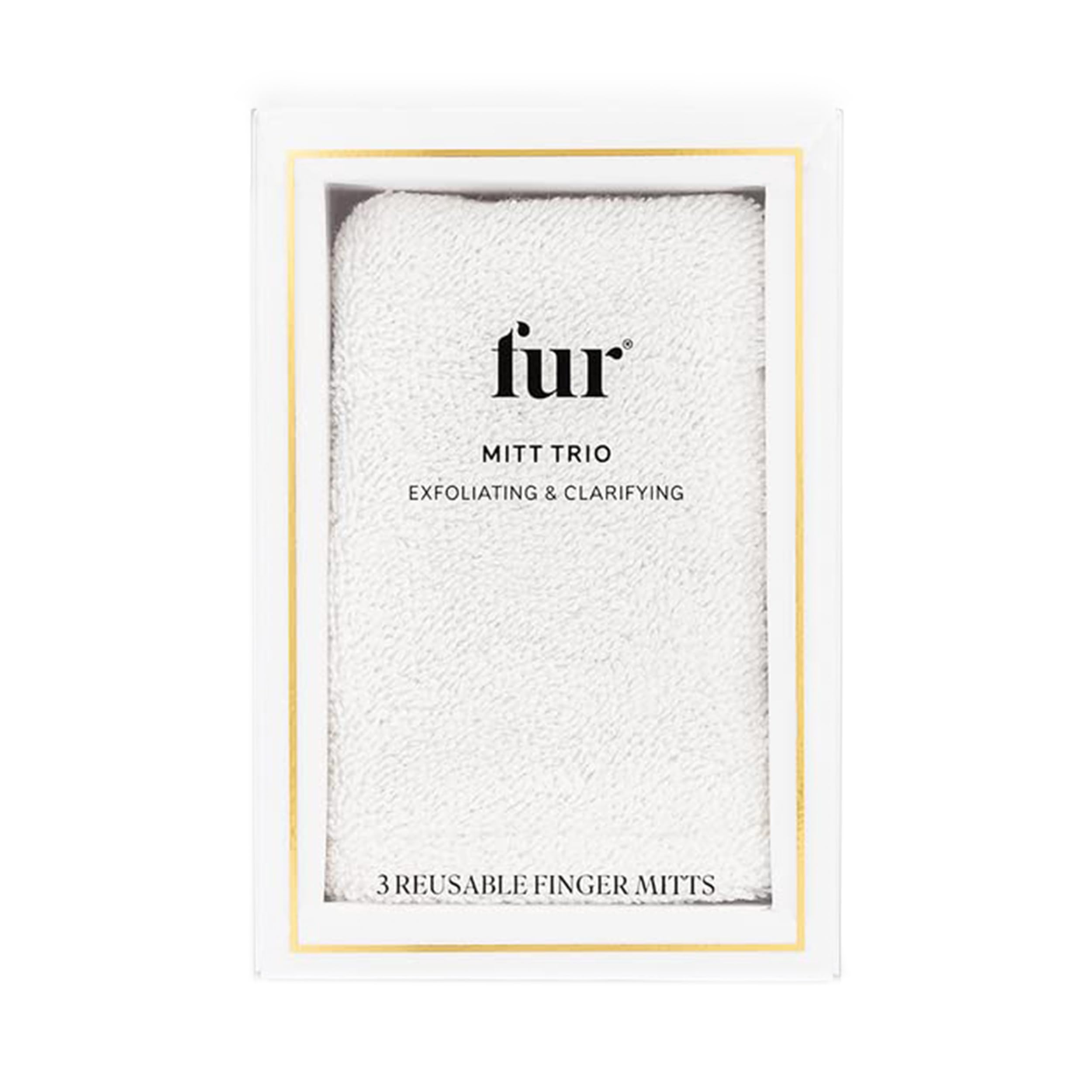 Fur Mitt Trio: Reusable, Exfoliating, and Clarifying Finger Mitt - 3 Pack