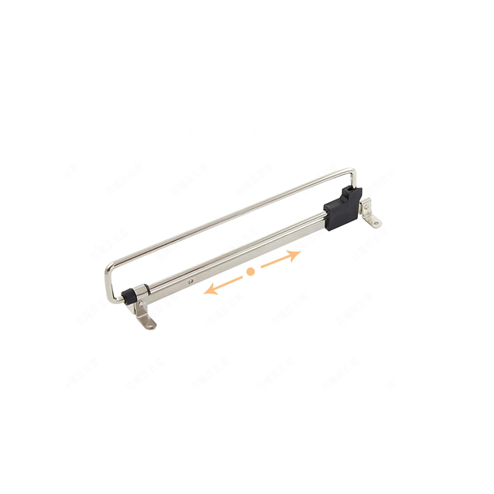 Adjustable Closet Rod, Retractable Closet Pull Out Rod Wardrobe Clothes Hanger Rail Towel, Extending Rail Pull Out Hanger Closet Valet Rod Rail Sliding, Storage Organiser(16 Inch)