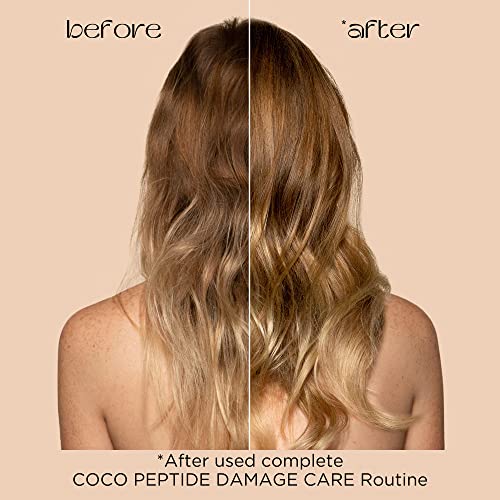 Pacifica Coco Peptide Damage Care Shampoo & Conditioner Set β Repairing Hair Care for Dry Damaged Hair Vegan Collagen & Peptides for Split Ends & Breakage Sulfate Free Clean Vegan Dermatologist Tested