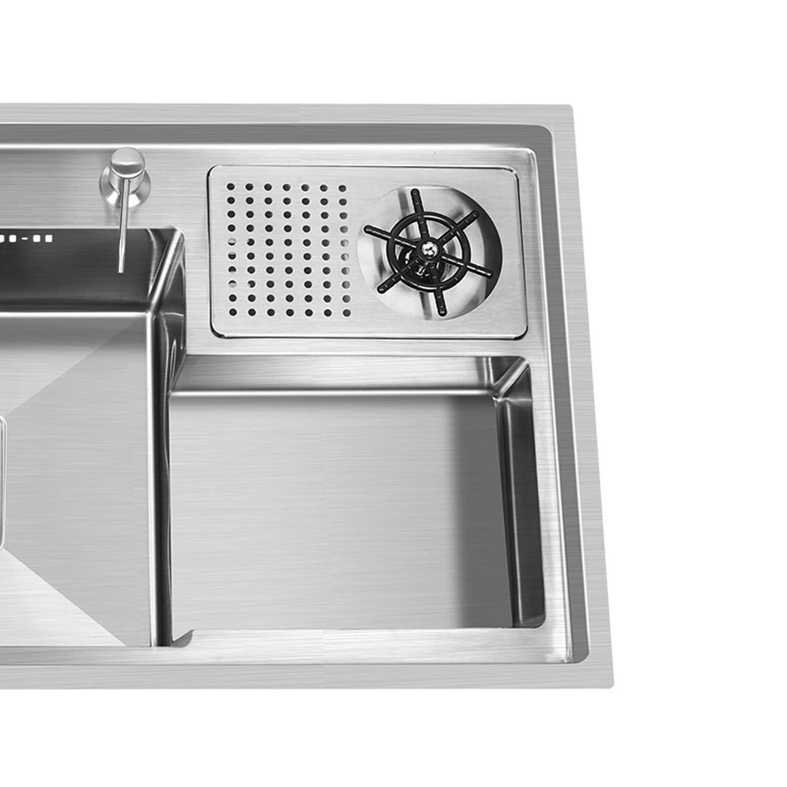 SZYAWxwj Mini Dishwasher Washer Sink Manual Wire Drawing Dishwasher Set Meal Kitchen Stainless Steel Dish Washing Basin