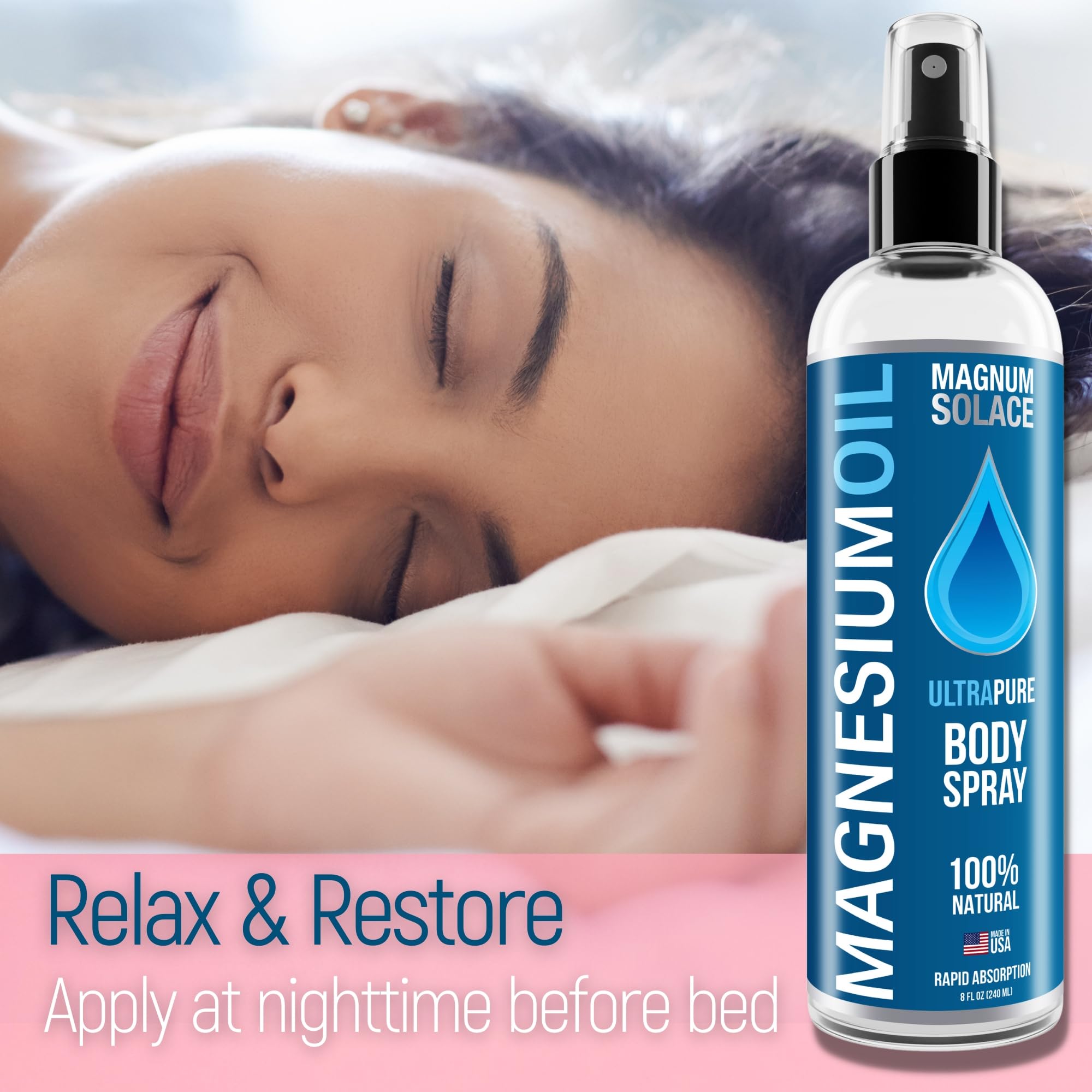 Pure Magnesium Spray and Magnesium Cream (2 Pack)