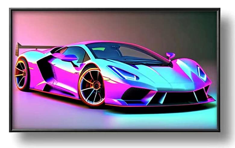 NIHO-JIUMA Diamond Painting Kits Sports Car, 5D DIY Full Drill Diamonds Art Gift for Adult, Home Decor (30x40cm/12x16 Inches)