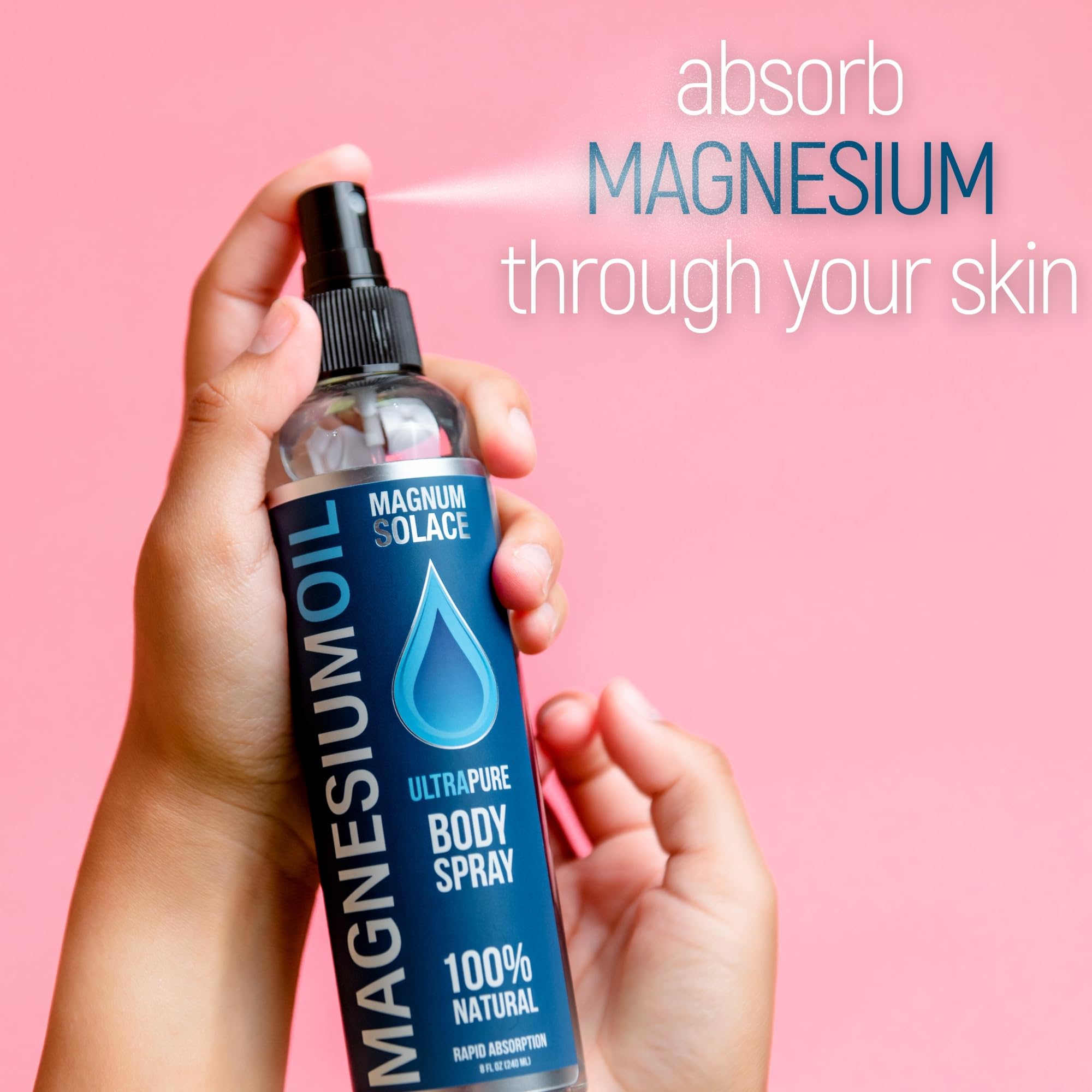 Pure Magnesium Spray and Magnesium Cream (2 Pack)