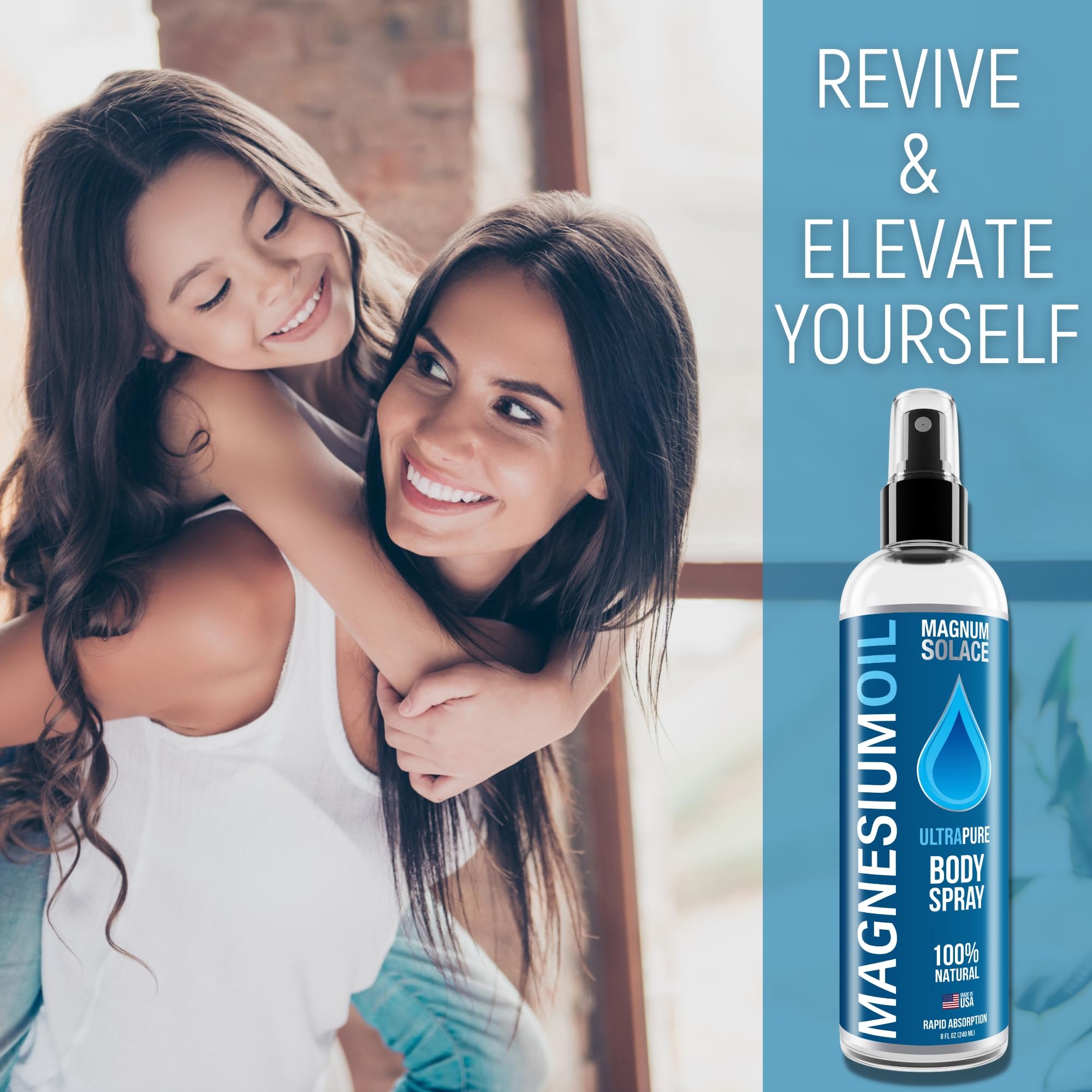 Pure Magnesium Spray and Magnesium Cream (2 Pack)