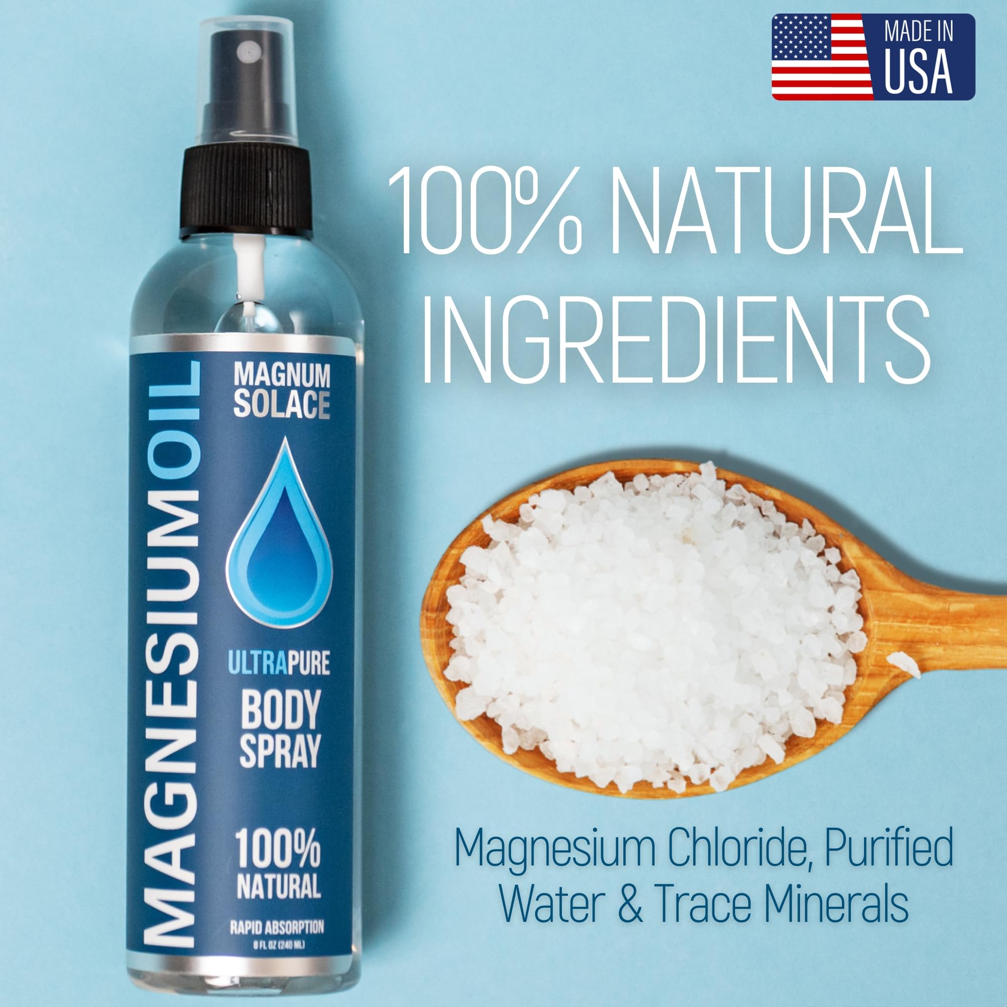 Pure Magnesium Spray and Magnesium Cream (2 Pack)