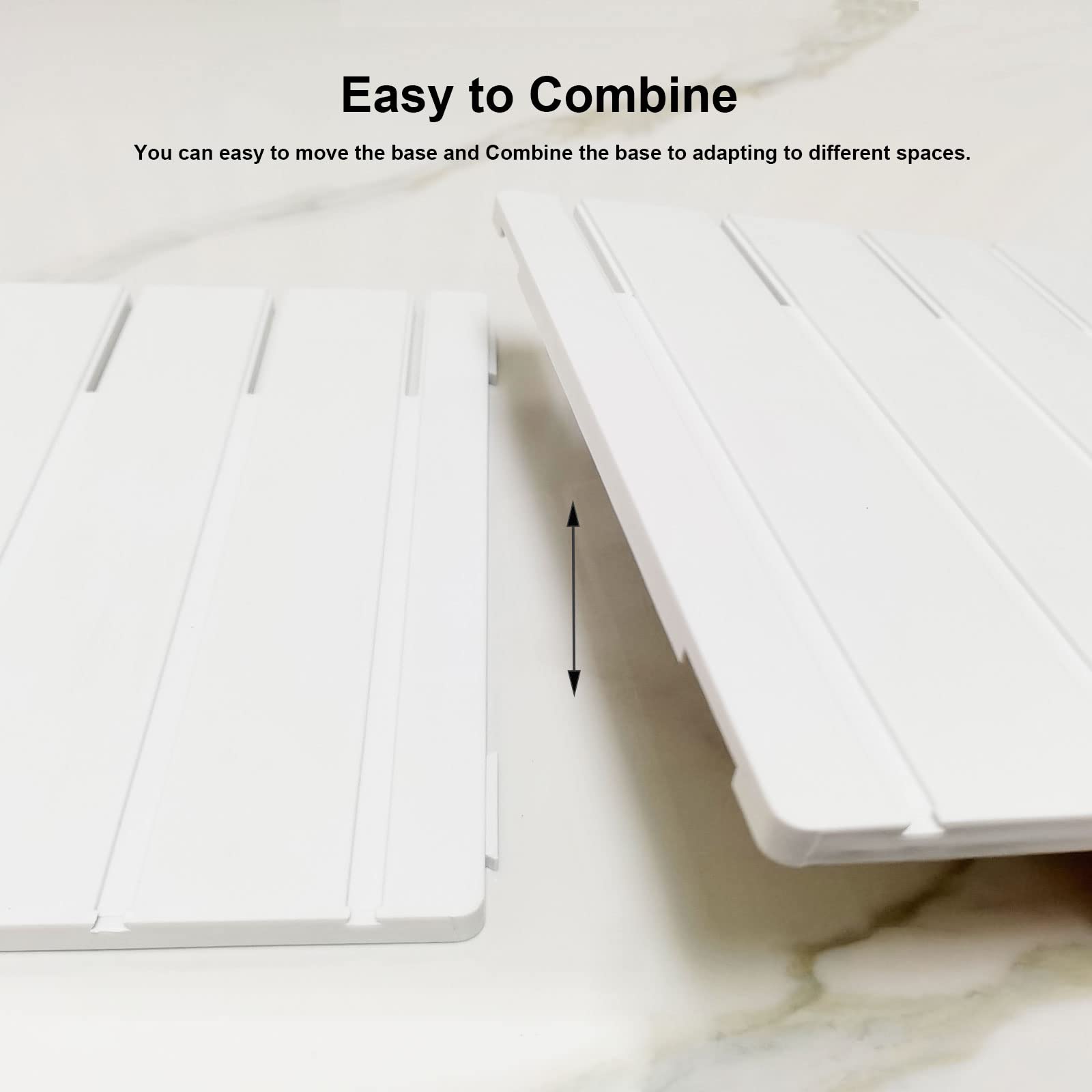PHOJEWI Purse Organizer for Closet, Shelf Dividers for Closet Organization Adjustable White Plastic Handbag Organizers for Closets Purse Storage Organizer