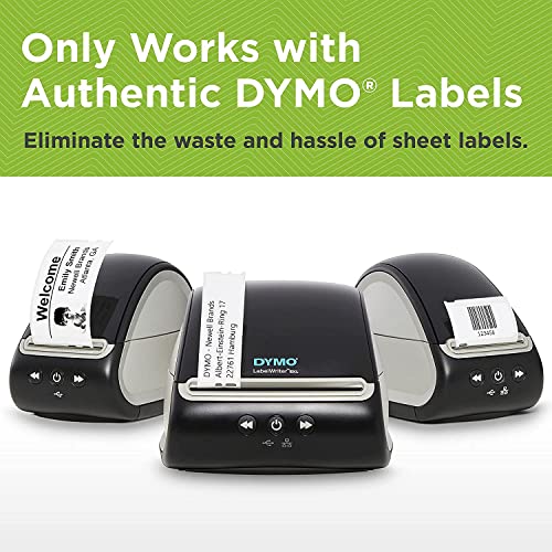 DYMO LabelWriter 550 Turbo Direct Thermal Label Printer, USB and LAN Connectivity - up to 90 Labels Per Minute, 300 dpi, Auto Label Recognition, Monochrome Label Maker, BROAGE Printer_Cable