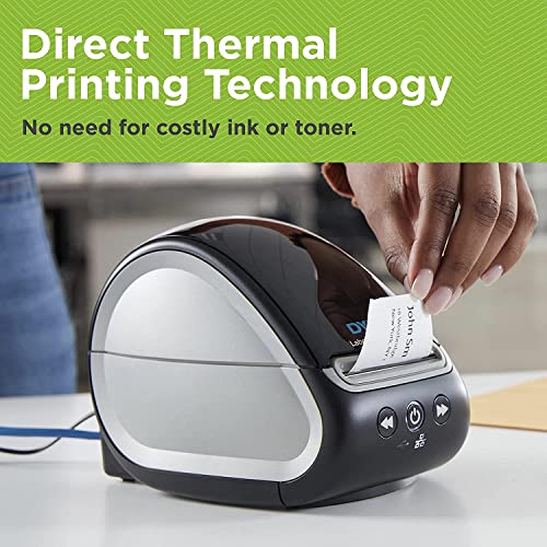 DYMO LabelWriter 550 Turbo Direct Thermal Label Printer, USB and LAN Connectivity - up to 90 Labels Per Minute, 300 dpi, Auto Label Recognition, Monochrome Label Maker, BROAGE Printer_Cable