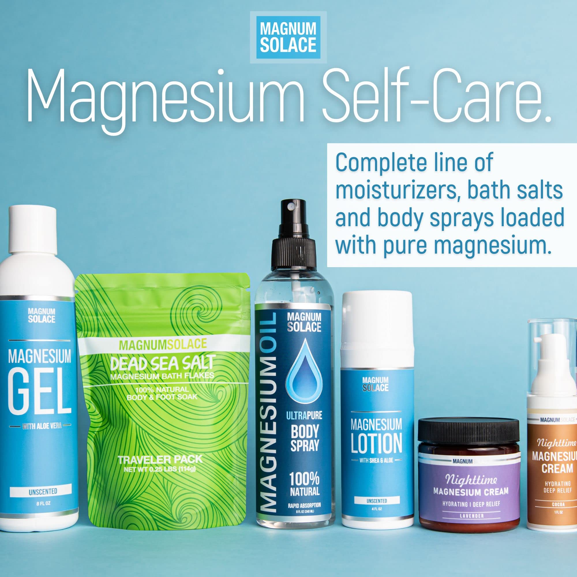 Magnesium Lotion β Super Concentrated β Made with Aloe and Shea β For Leg Cramps, Sore Muscles & Joints, Rejuvenation β Safe for Kids, Made in the USA (Chamomile & Lavender)