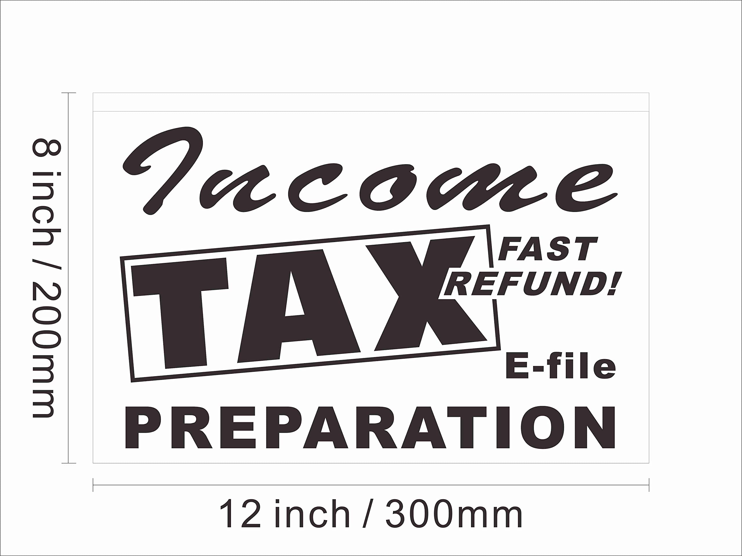 190176 Income Tax Preparation Easily File Federal and State Office Service Display LED Light Neon Sign (12" X 8", Orange)