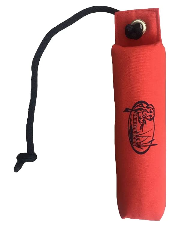 HuntEmUp Large Canvas Dog Bumpers Training Dummy - Orange Retrieving Dummy for Duck Dog Hunting - Ideal for Training Hunting Dogs