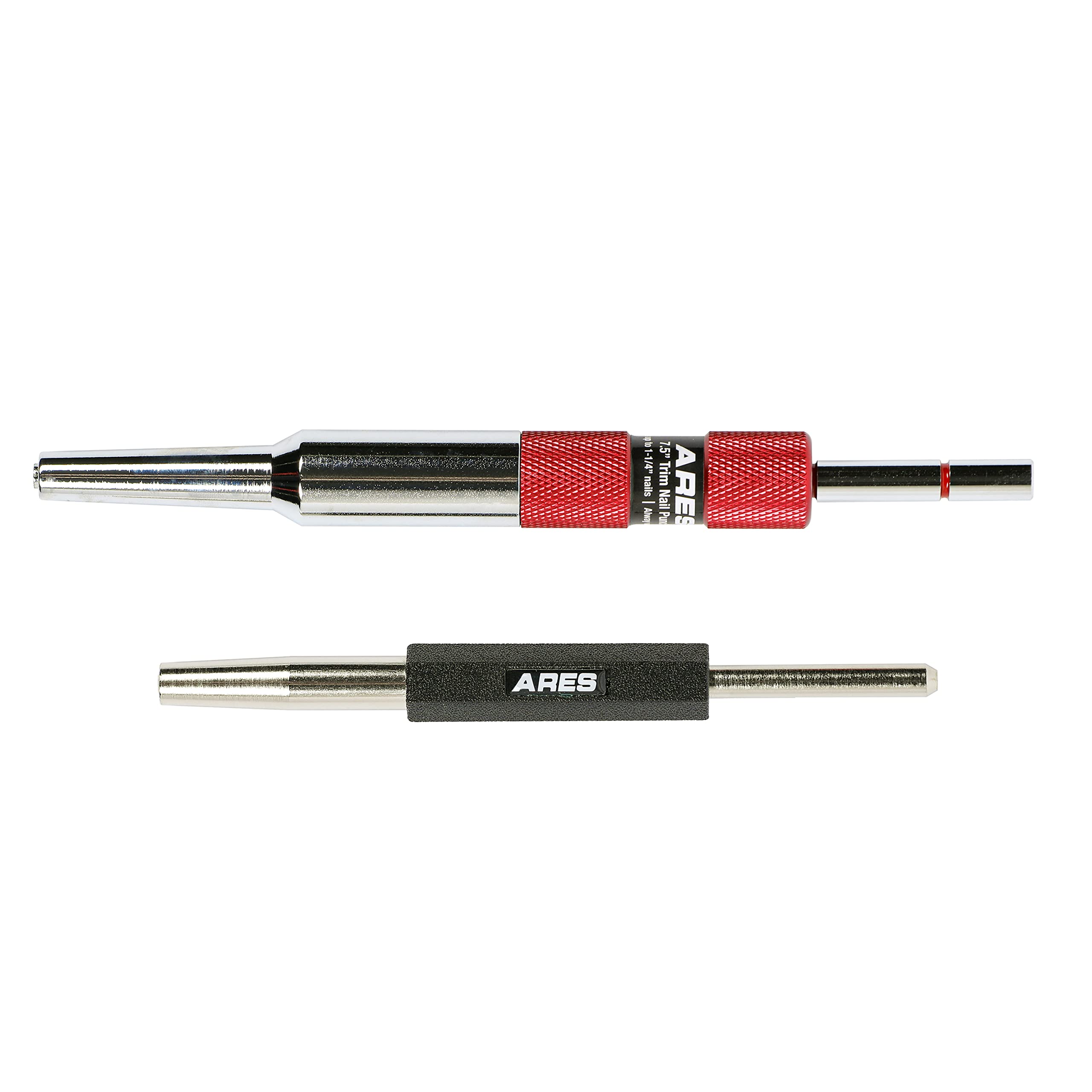 ARES 10117 2-Piece Trim Nail Punch Set 6-Inch and 7.5-Inch Punches Drive Nails Up to 1-1/4-Inch (31.2mm)