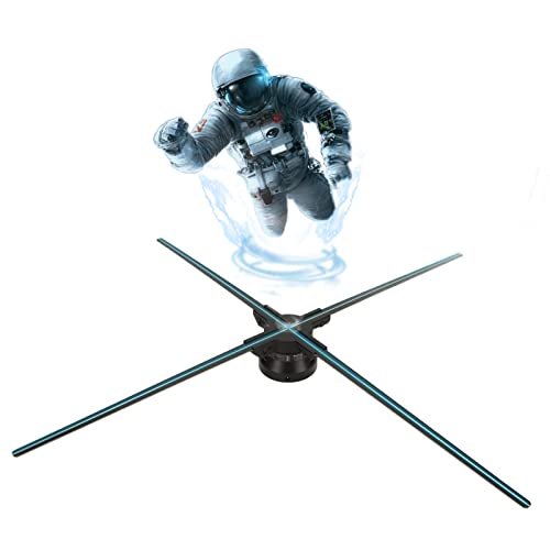 3D Hologram Advertising Display Fan 33.5inch, 1600×1600 Hi Resolution and APP Control, 8G Built in, LED Light 3D Holographic Projector Fan for Business Store Shop Bar(US)
