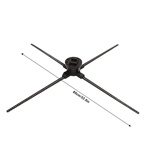 3D Hologram Advertising Display Fan 33.5inch, 1600×1600 Hi Resolution and APP Control, 8G Built in, LED Light 3D Holographic Projector Fan for Business Store Shop Bar(US)