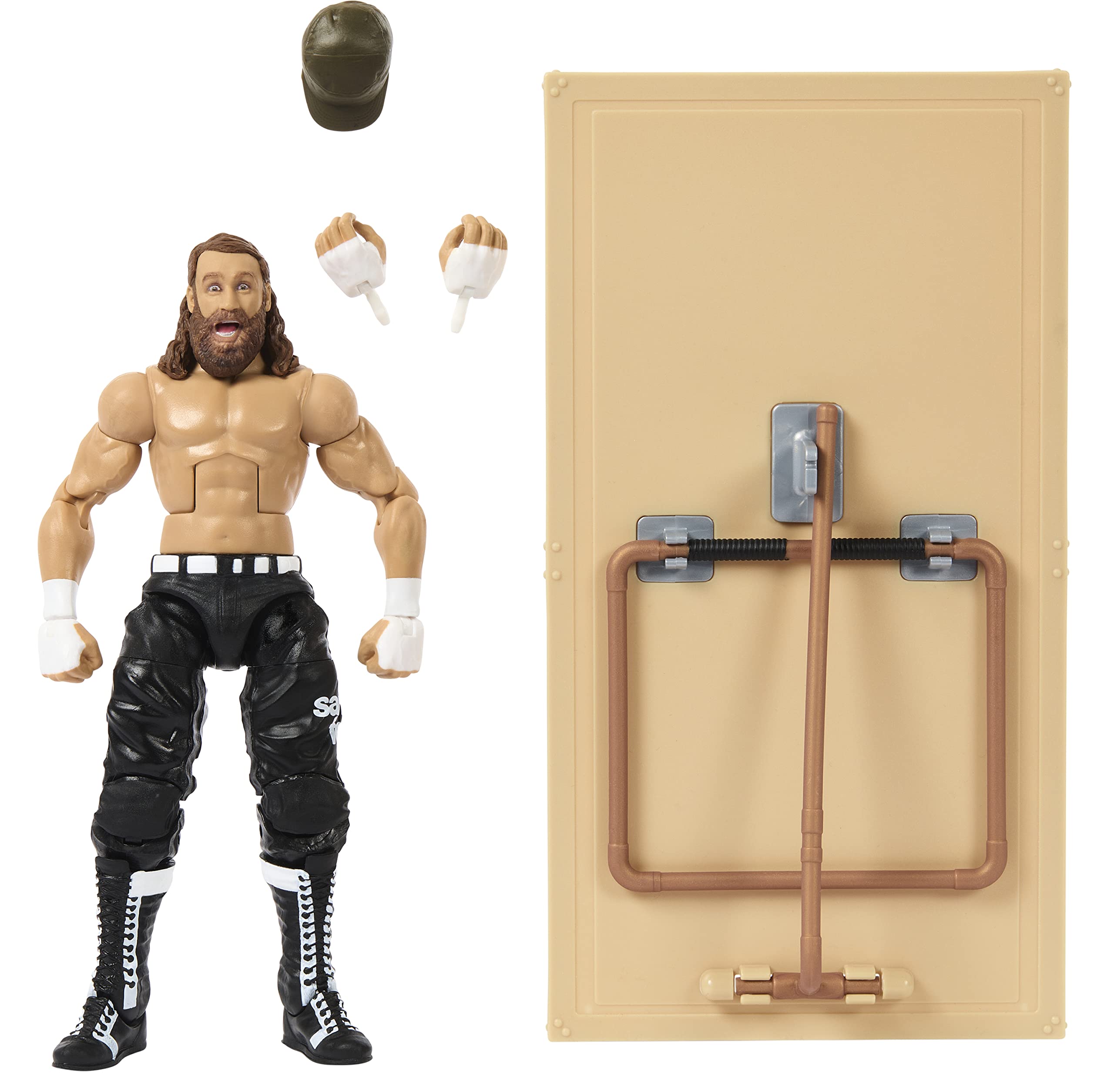 Mattel WWE Sami Zayn Elite Collection Action Figures, Deluxe Articulation & Life-like Detail with Iconic Accessories, 6 in