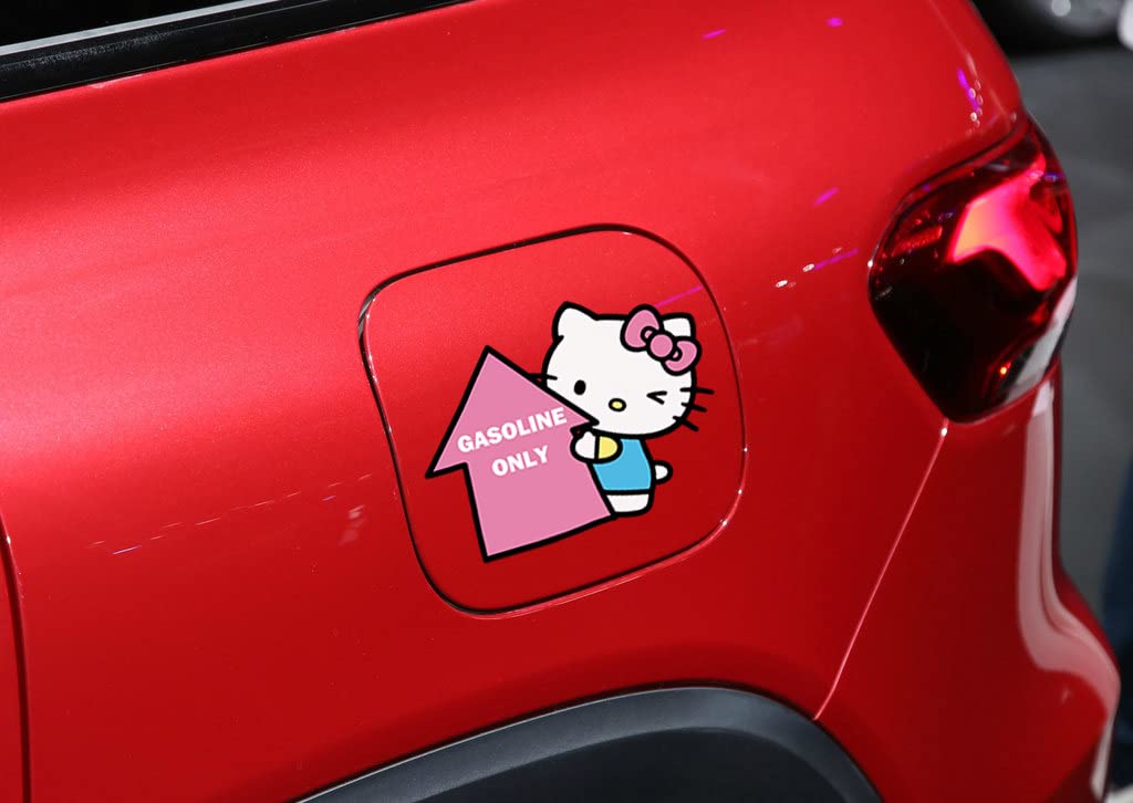 Matomo Gasonline Only Hello Kitty Vinyl Sticker Auto Car Truck Wall Laptop | Sticker | 5.9"