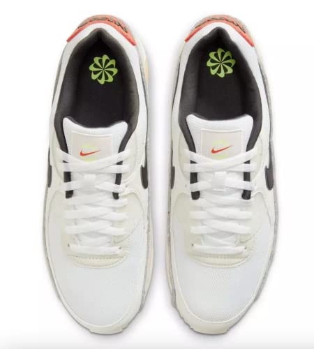 Nike Mens Air Max 90 Running Shoes (9), White/Light Bone/Sesame/Black