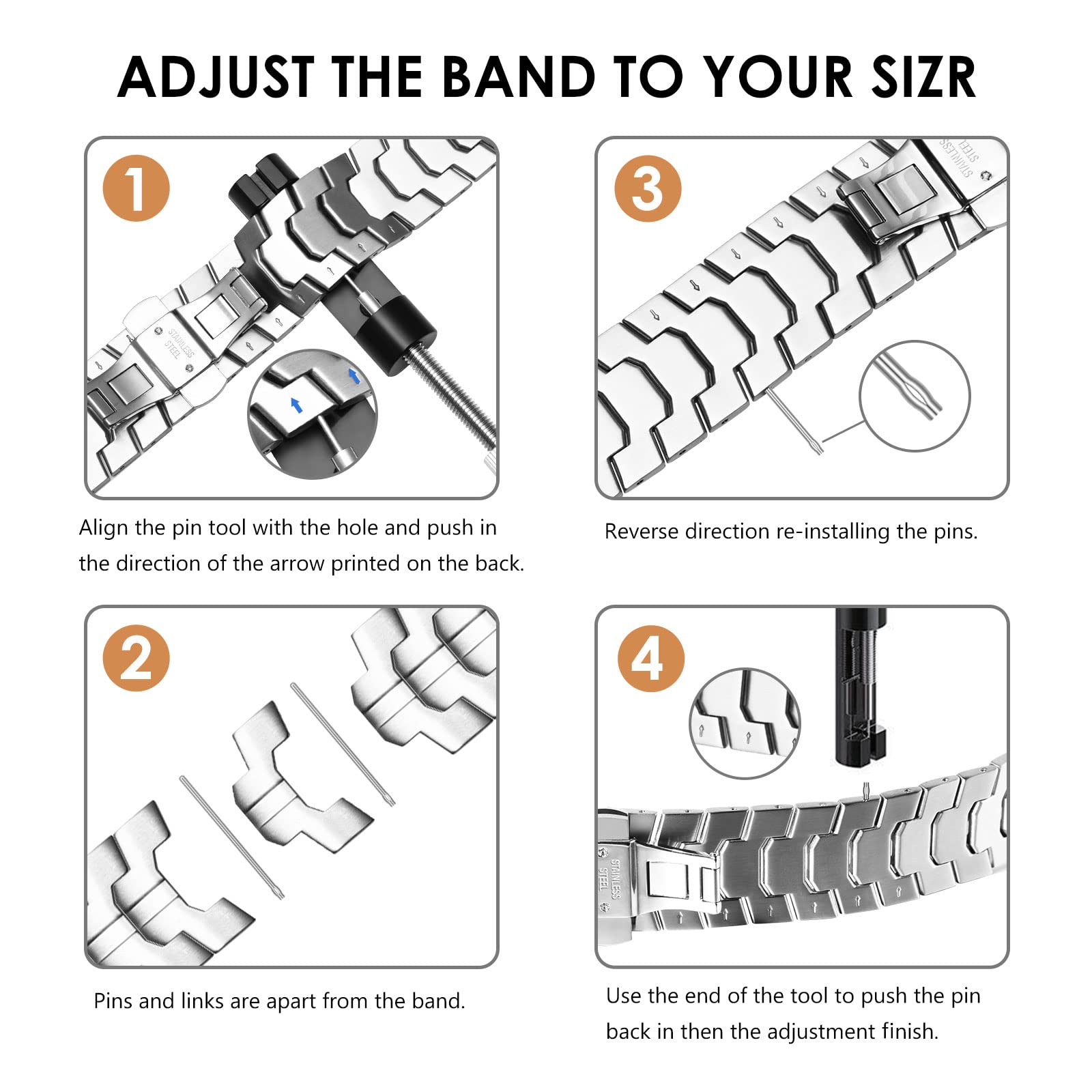 CHANCHY Titanium Band for Apple Watch Ultra 2 Band 49mm, Durable Lightweight Titanium Metal Strap for Apple Watch Series 10 9 8 7 SE2 SE 6 5 4 Ultra Ultra 2 Men (Titanium Edition, 49mm 46mm 45mm 44mm)