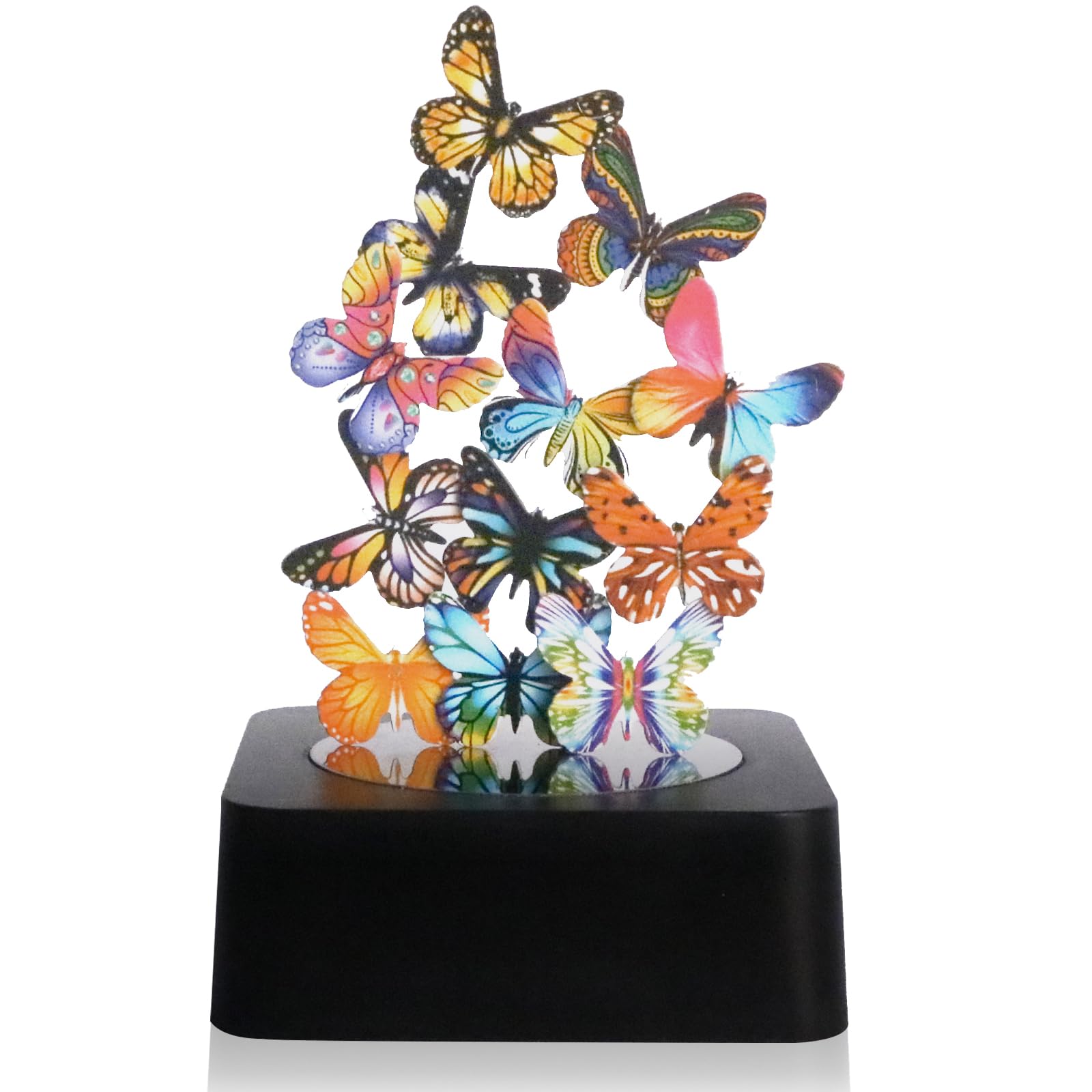Xfsol Desk Toys for Office for Adults Desktop Magnetic Butterflies Sculpture Desk Decorations for Women Office