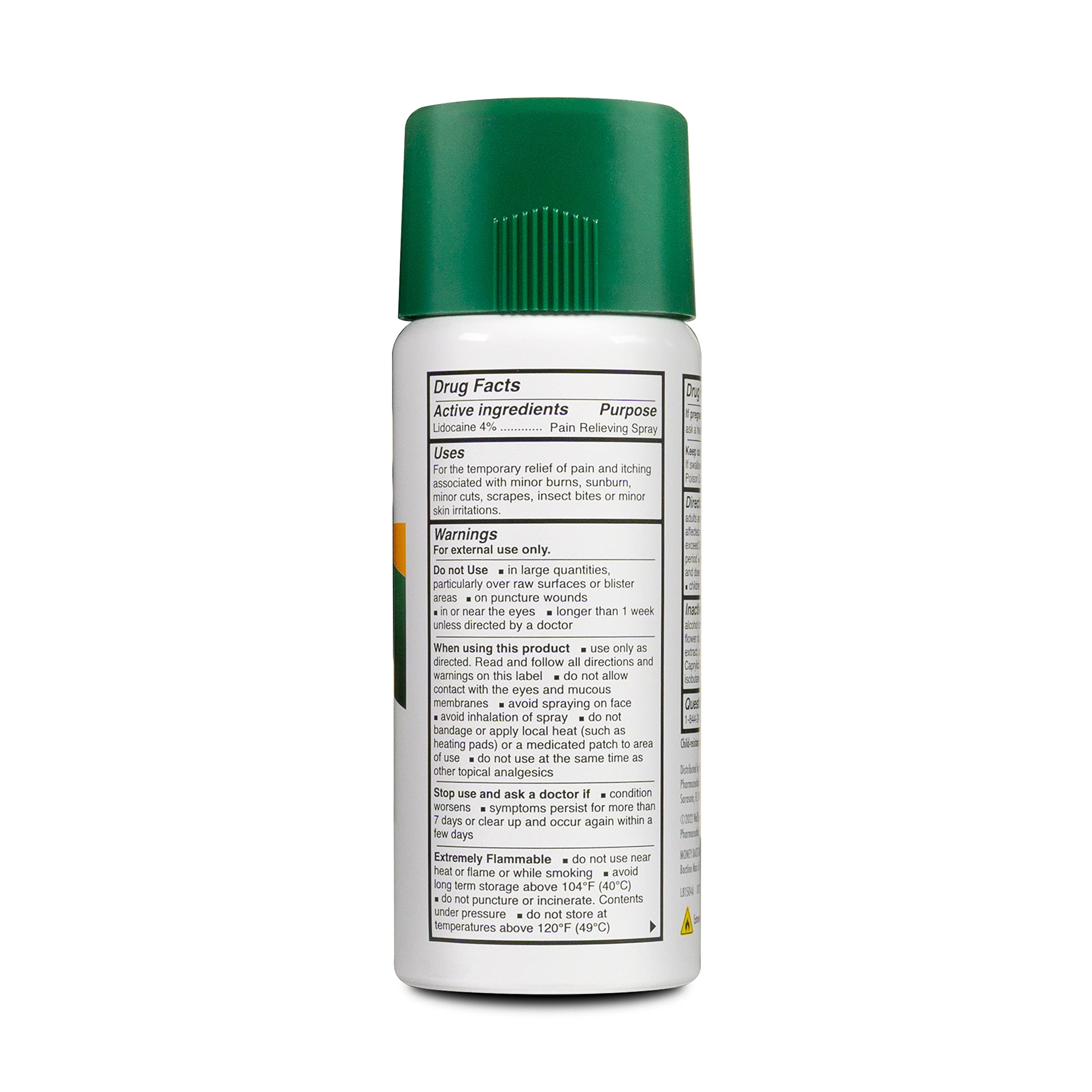 Bactine MAX Dry Spray for Pain Relief with 4% Lidocaine - Numbing Lidocaine Spray with Cooling First Aid - Pain + Itch Relief For Minor Cuts & Scrapes, Burns, Bug Bites, Sunburns & Postpartum Care - 4