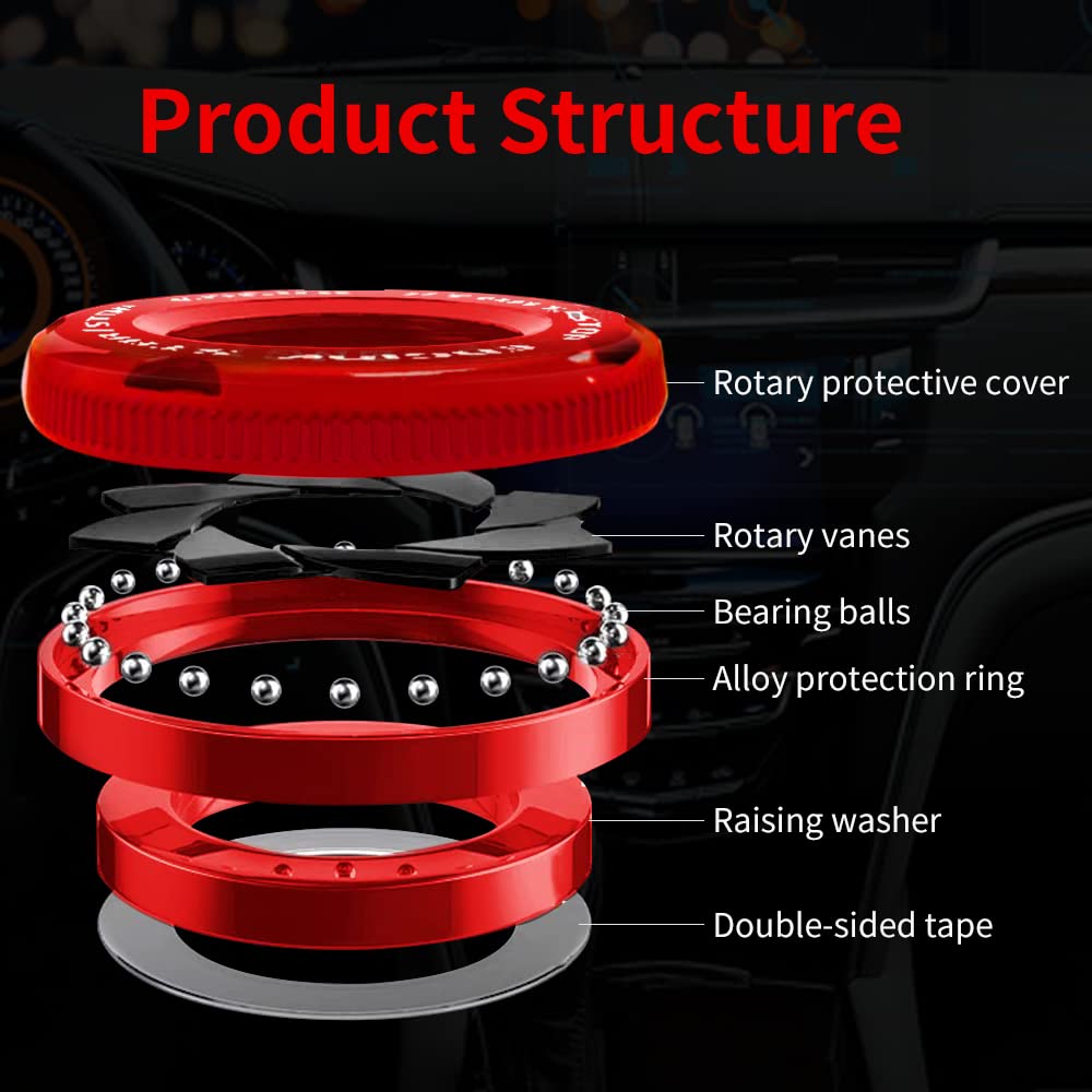 Rotary Car Push Start Button Cover for Venom,Spin Alloy Metal Car Engine Push to Start Button Cover,Car Start and Stop Button Cover