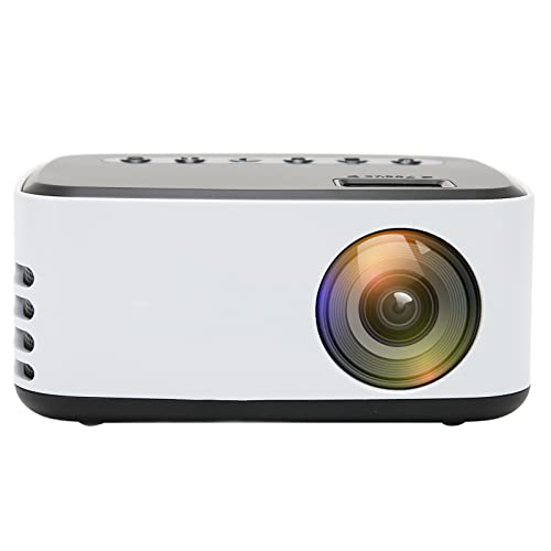 Video Projector WiFi, Portable 1080P Home Theater Movie Projector for Gaming Live Sports Watching Sports, Compatible for AV, USB, HDMI, TV Stick, PS4, Smartphone, PS5, Tablet(US)