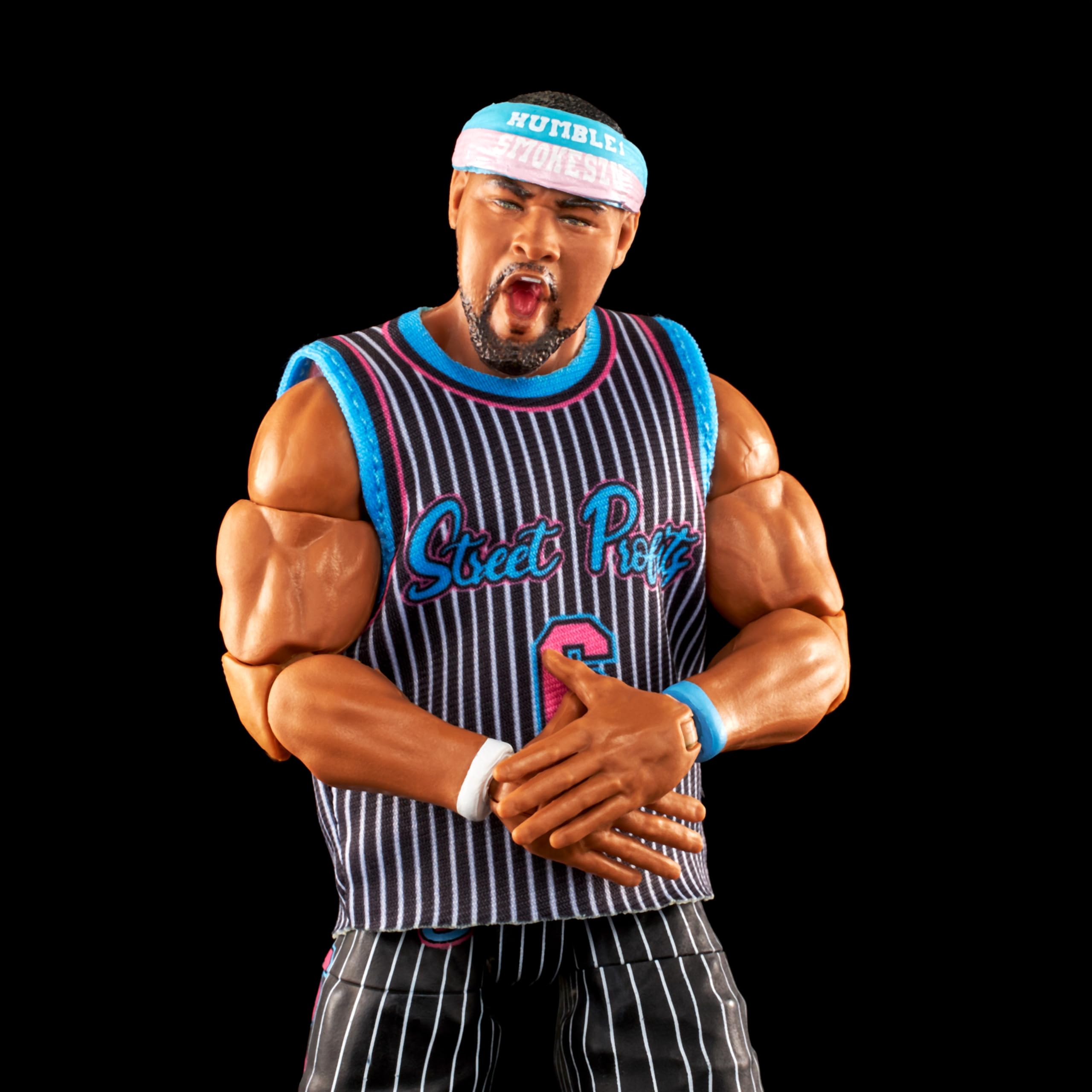 Mattel WWE Elite Collection Action Figure & Accessories, Series #103 Angelo Dawkins 6-inch Collectible with 25 Articulation Points & Swappable Hands