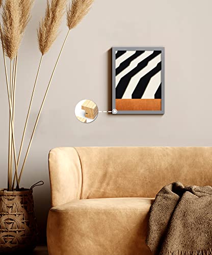 JD Concept Wood 11x14 Grey Picture Frame 5 Pack - Gallery Wall Frame Set - Suitable for Horizontal and Vertical Hanging 11 x 14 Poster Photo