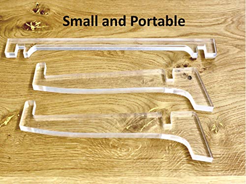 STYLEZONE Portable Acrylic Laptop Stand Detachable Laptop Raiser Laptop Cooling Support Holder Compatible with MacBook Air Mac Pro Dell Notebooks 11-17 Inch