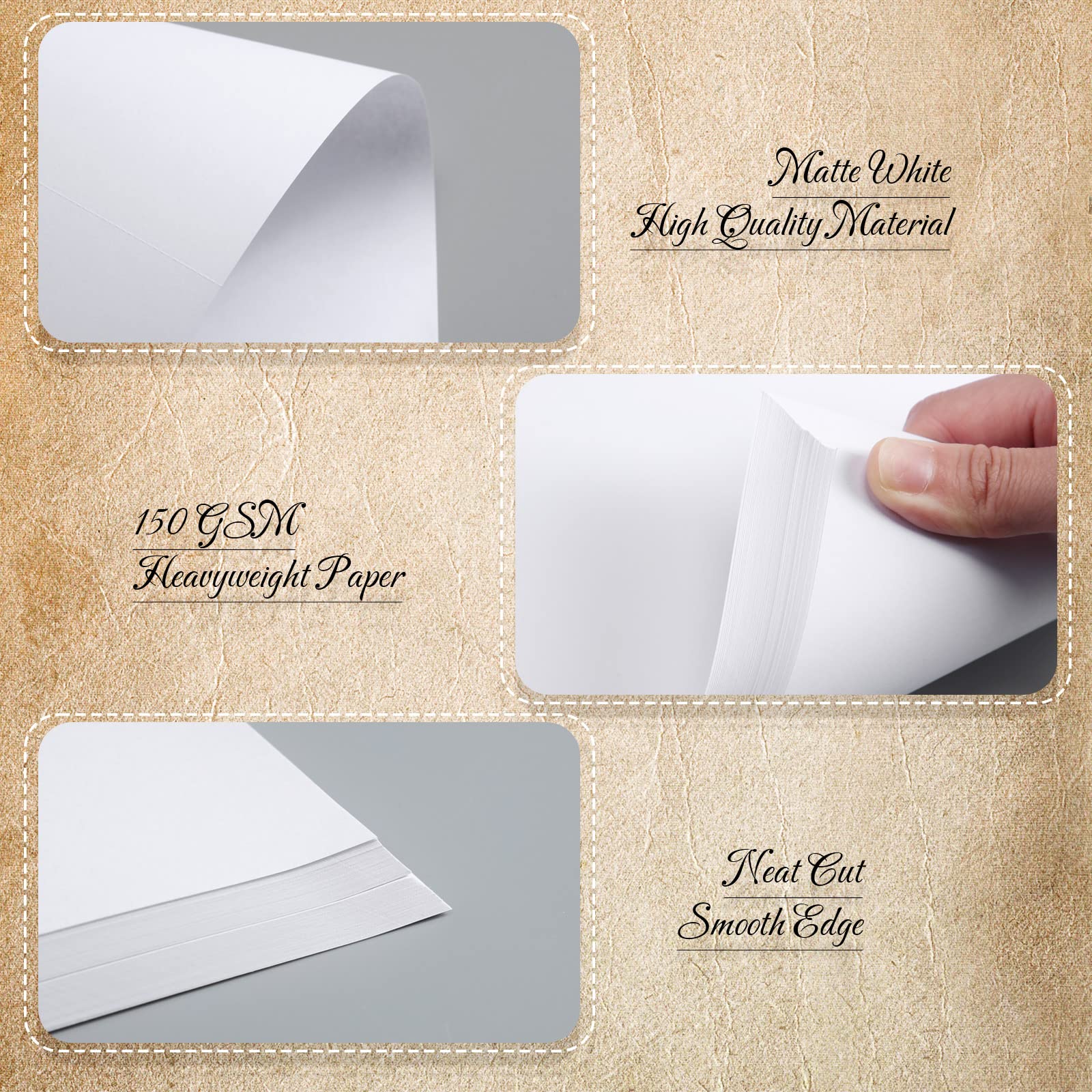 1000 Sheets Perforated Paper for Statements Invoices Gift Certificates Coupons 8-1/2" x 11" Letter Size Perforated Paper 20 lb 75 GSM 2 Horizontal Perfs 3 2/3" and 7 1/3" from Bottom