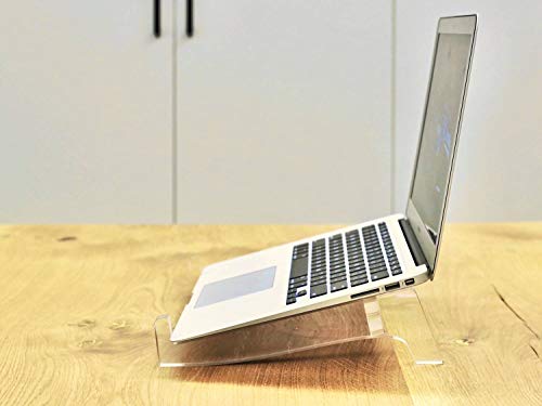 STYLEZONE Portable Acrylic Laptop Stand Detachable Laptop Raiser Laptop Cooling Support Holder Compatible with MacBook Air Mac Pro Dell Notebooks 11-17 Inch