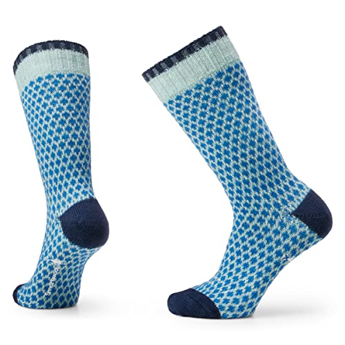 Smartwool Everyday Popcorn Polka Dot Full Cushion Merino Wool Crew Socks For Men and Women, Frosty Green, Medium