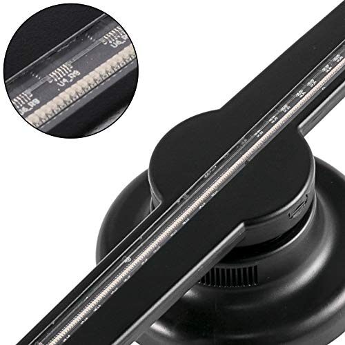 VEVOR 3D Holographic Fan 42cm Diameters Hologram Fan with 224 Led Lamps 3D Hologram Projector 450x224 Resolution Holographic Led Fan Display Support for Windows XP/7/8/10/Android Advertising Display
