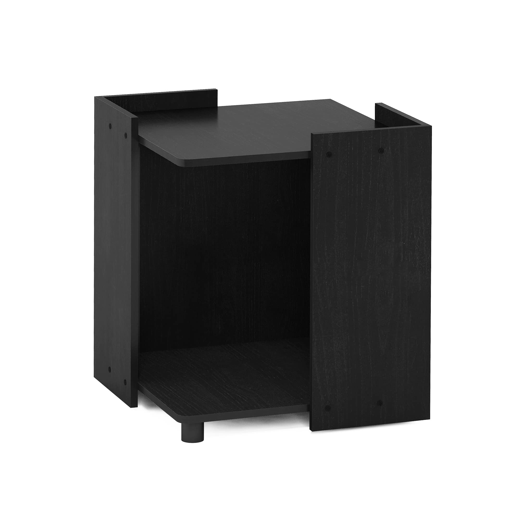 Furinno Peli Multipurpose End Table with Storage, Americano, Cube