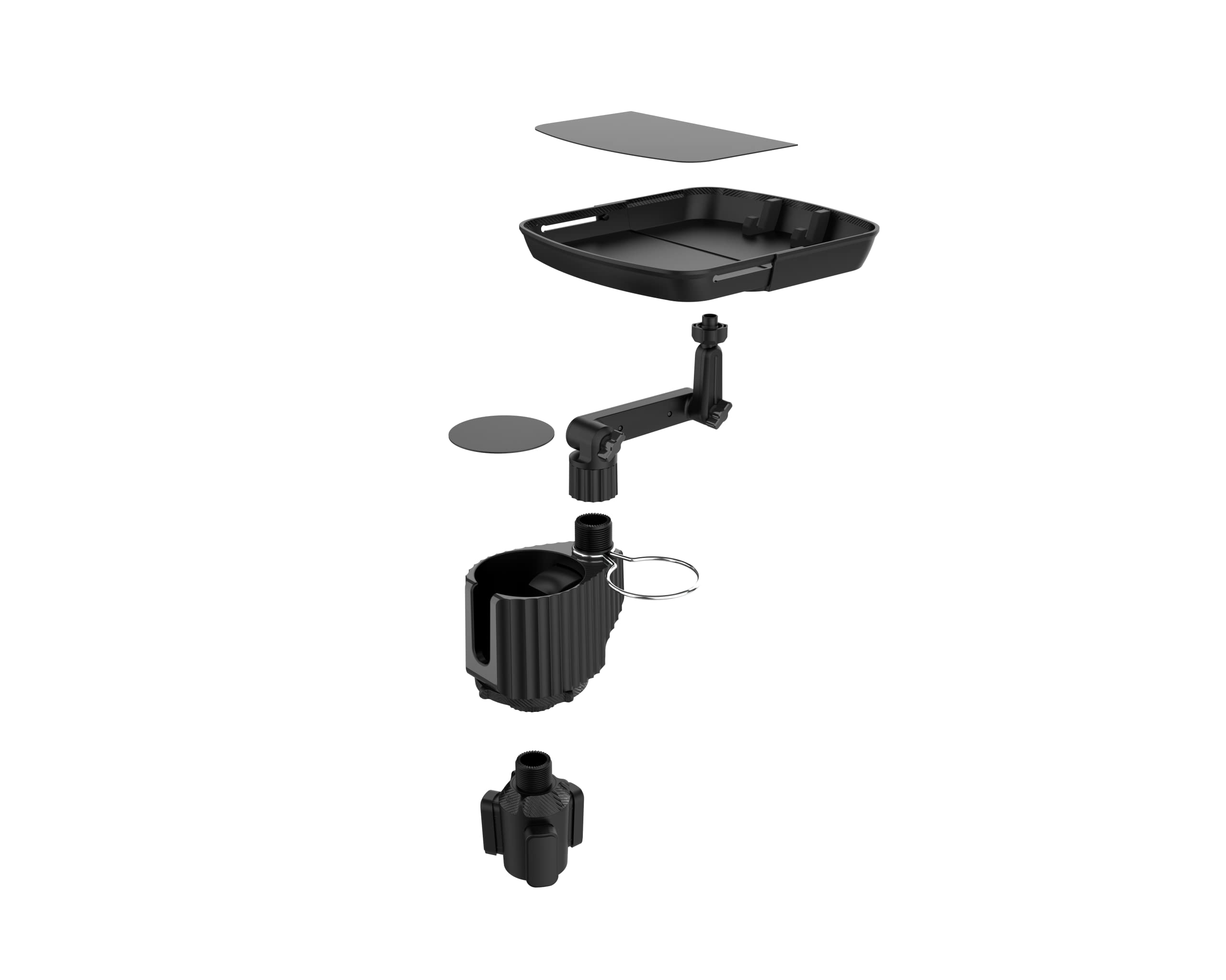 Car Cup Holder Expander Tray,Detachable Car Table Adjustable Food Car Tray for Eating with Expandable Car Drink Holder Travel Road Trip Essentials Accessories Large Water Bottle Holder Adapter for Car