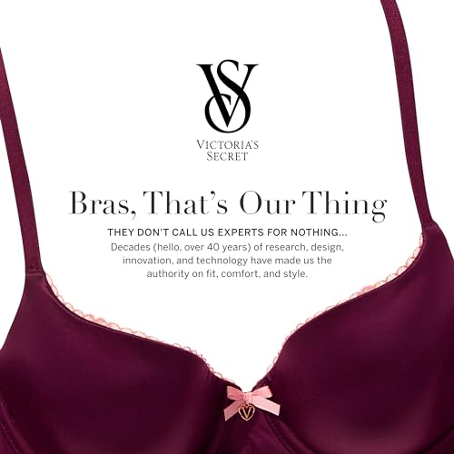 Victoria's Secret Perfect Coverage T Shirt Bra, Full Coverage, Lightly Lined, Adjustable Straps, Bras for Women, Body by Victoria Collection, Beige (38DD)