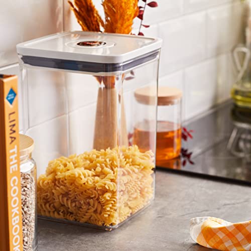 OXO Good Grips POP Container β Airtight 4.4 Qt for Flour and More Food Storage, Square, Clear