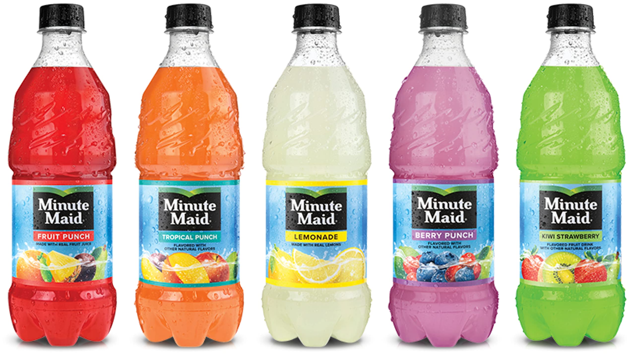 Min Maid Lemonade And Punch 8 Flavors Variety Pack, Lemonade And Fruit Drinks 20 Oz (Pack of 8)