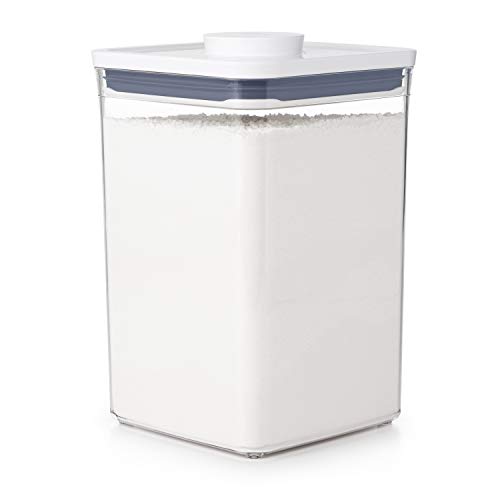 OXO Good Grips POP Container β Airtight 4.4 Qt for Flour and More Food Storage, Square, Clear