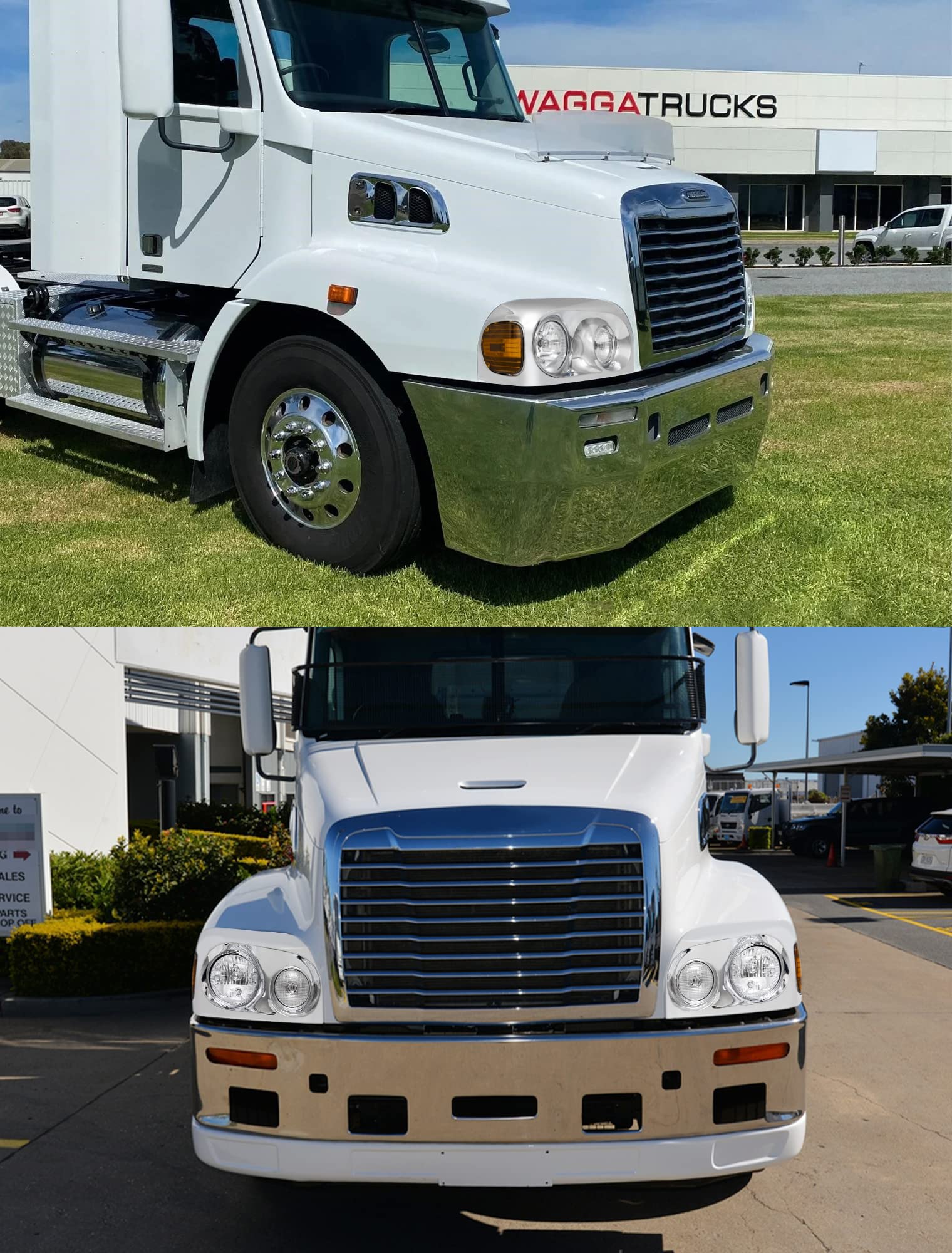 Avsty Headlights Assembly for Freightliner Century 2004 2005 2006 2007 2008 2009 2010 2011 2012 2013 2014 2015 Headlamp(Chrome)