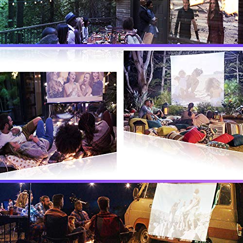 6500Lumens Portable Projector for Home Theater Entertainment, Full HD 1080P Supported Mini Projector HDMI AV USB TV Stick Supported