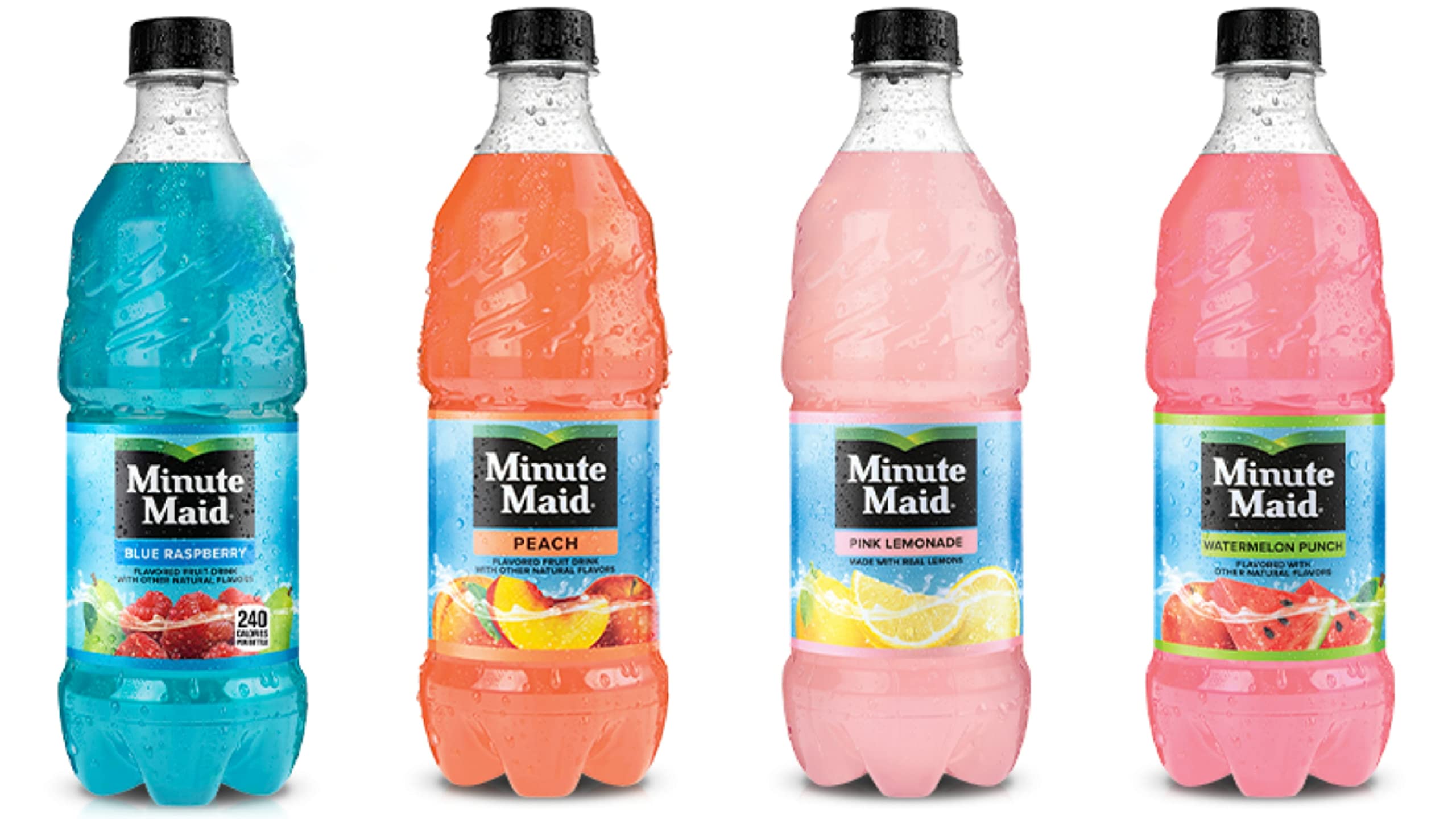 Min Maid Lemonade And Punch 8 Flavors Variety Pack, Lemonade And Fruit Drinks 20 Oz (Pack of 8)