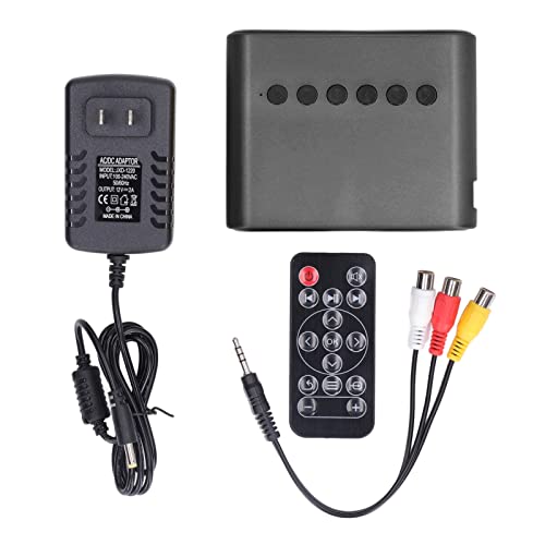 Mini Projector, HD LED Micro Mobile Phone Same Screen, AV Audio Interface Projector with Remote Control for Laptop TV Phone Tablet(Black)