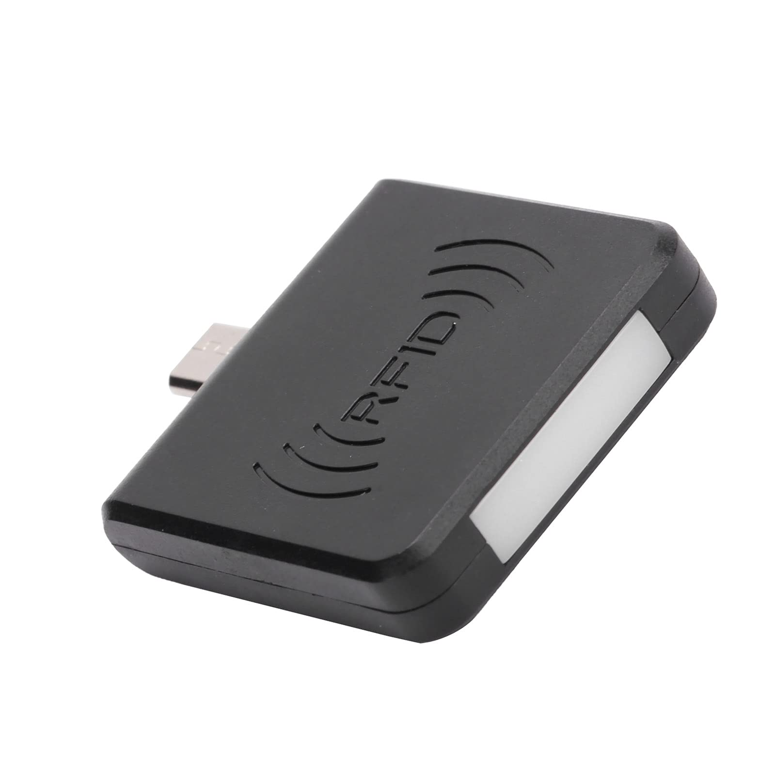 Portable Phone UHF RFID Handheld Writer and Reader, High Frequency ID Reader for Smartphone With Micro USB (Black)