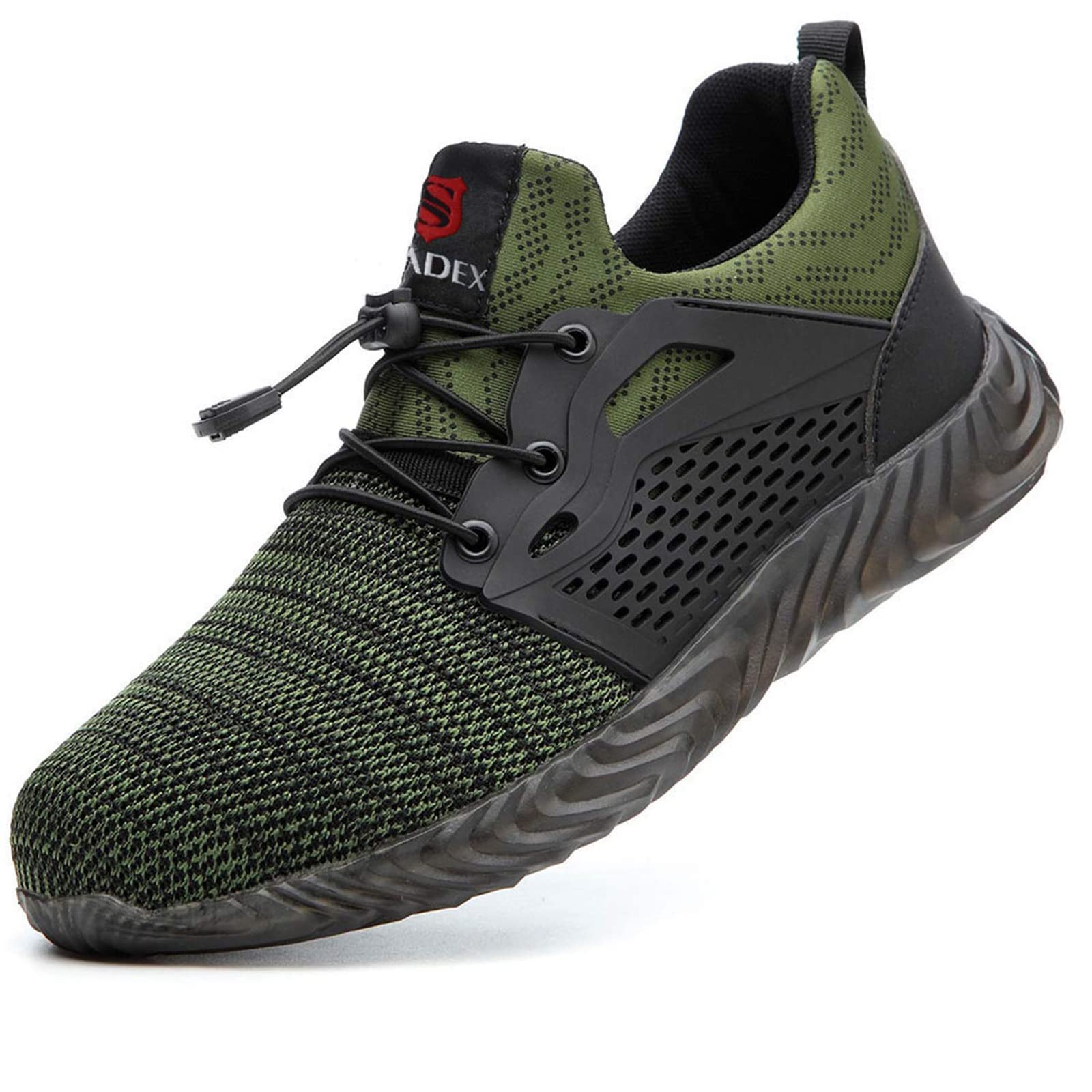 SUADEX Steel Toe Shoe for Men Work Shoes Womens Lightweight Comfortable Safety Sneakers