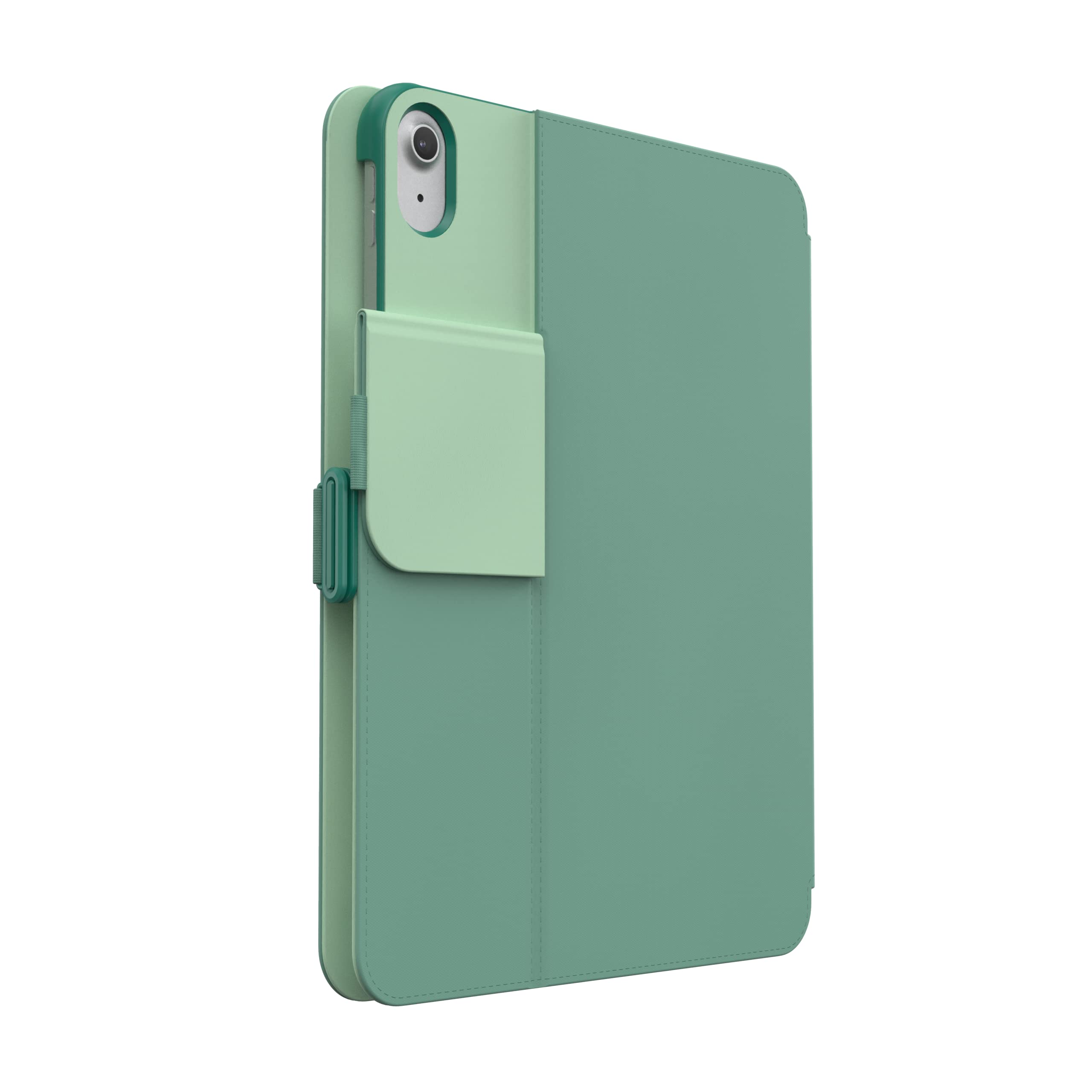 Speck Case for iPad Pro 10th Generation 10.9 Inch - Drop & Camera Protection, Slim Multi Range Stand, Apple Pencil Holder - Fluorite Green/Eggshell Green
